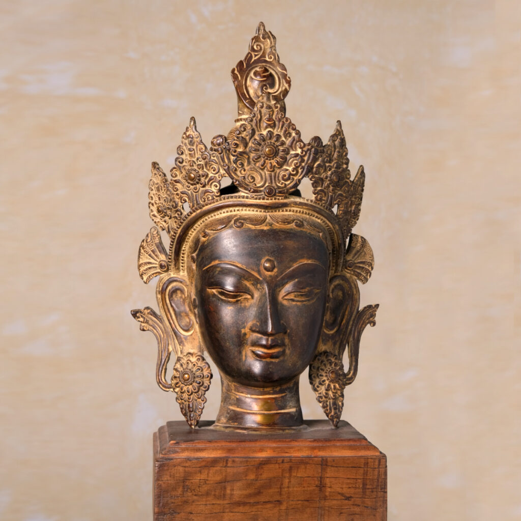 Antique Brass Tara Devi Head – Anahath