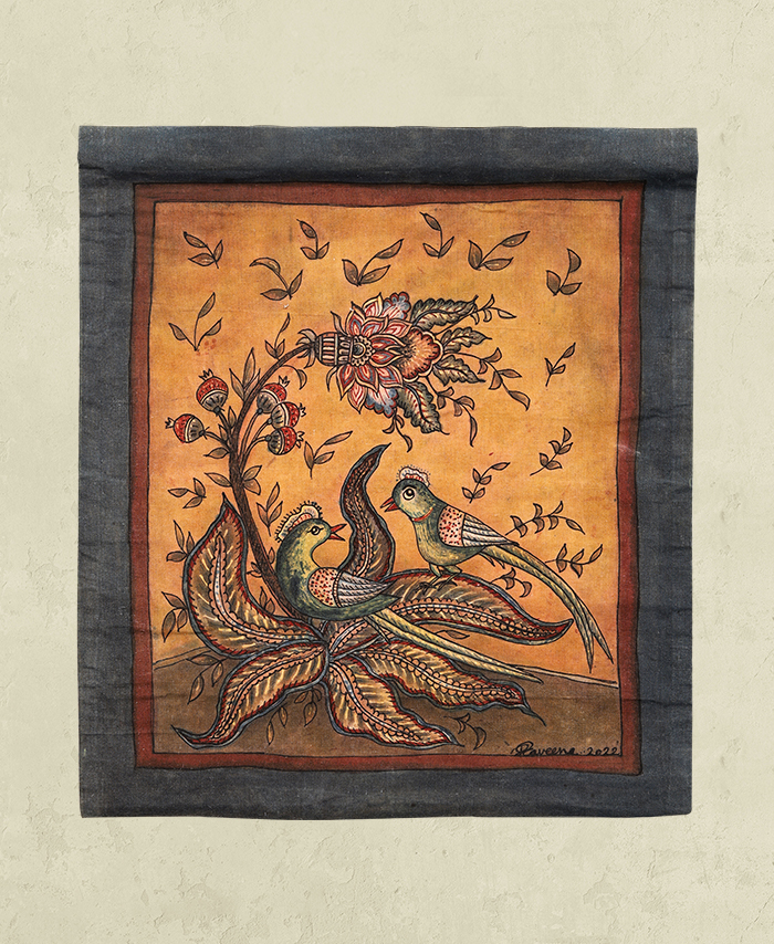 KALAMKARI ART – Tale of Parrots – Anahath